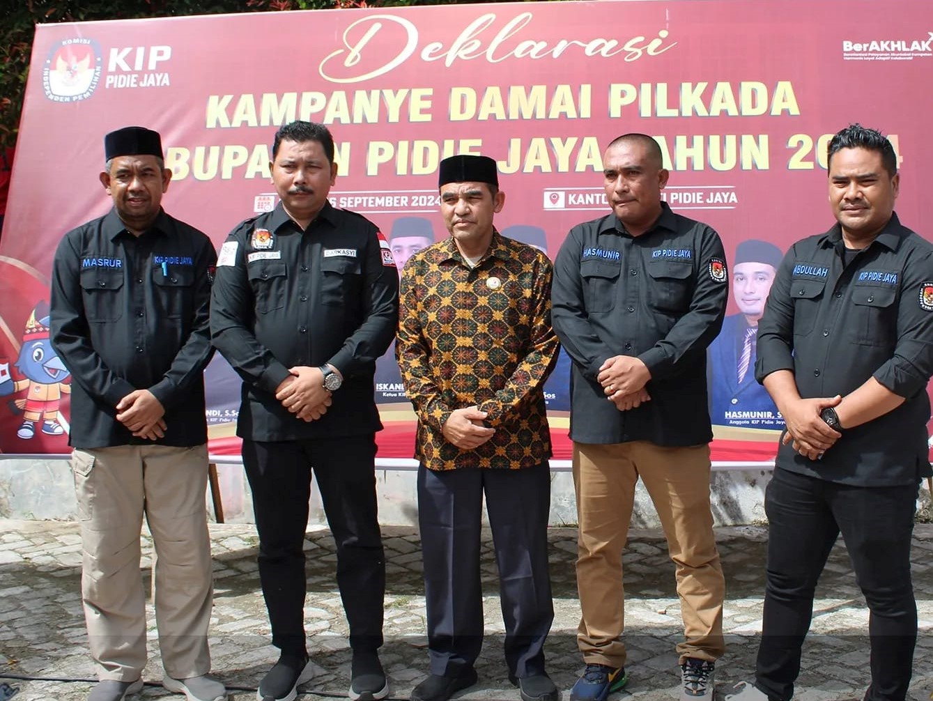 Panwaslih Pidie Jaya Dukung Deklarasi Pilkada Damai 2024, Komitmen Kawal Pilkada yang Kondusif